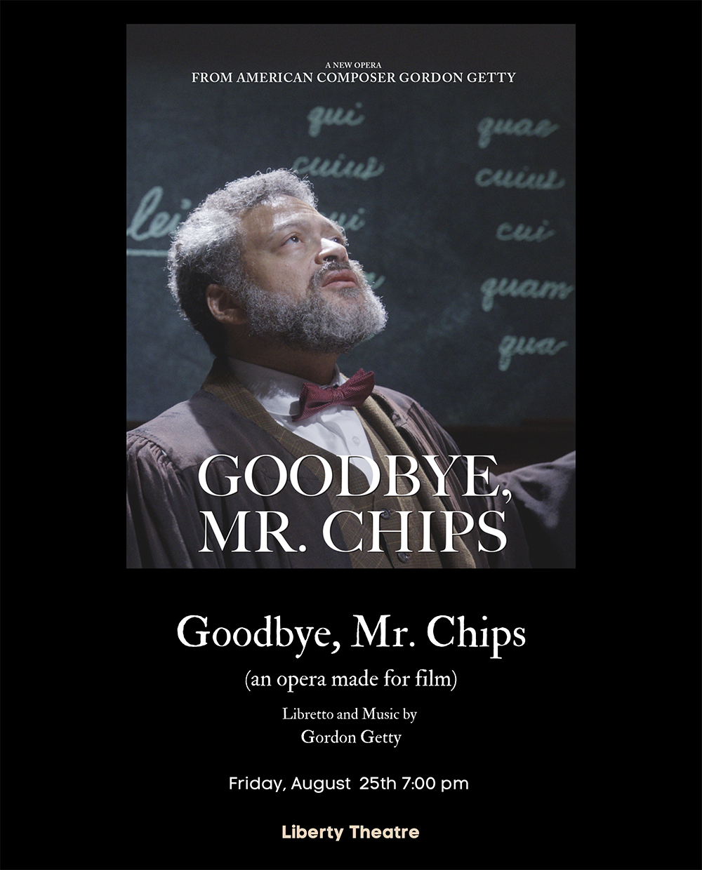 Goodbye, Mr. Chips - An Opera Made for Film (Astoria) - Oregon Coast ...